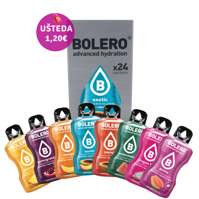 BOLERO EXOTIC MIX I 24X3G I 0,29 EUR PO VREĆICI I UŠTEDA 0.2 EUR | Bolero